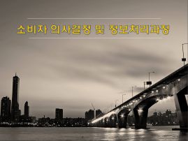 소비자 의사결정 및 정보처리과정 (지각도와 포지셔닝, 소비자 의사결정과정, 소비자 정보처리과정, STP 분석).ppt-1페이지