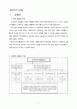 슬기로운 생활과 교수학습지도안(건강관리, 건강하게 생활하기, 초등학교1학년)-1페이지