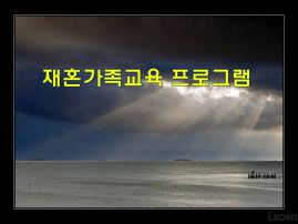 재혼가족교육(再婚家族敎育) 프로그램.ppt-1페이지