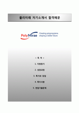 폴리미래(정규직)자소서 [폴리미래합격자기소개서,폴리미래자소서항목]-1페이지