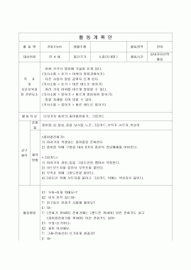 [학습지도안] 전화기놀이 (만4세) -1페이지