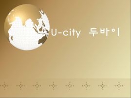 U-city(유시티) 두바이 -1페이지