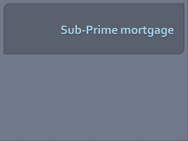 Sub-Prime mortgage-1페이지