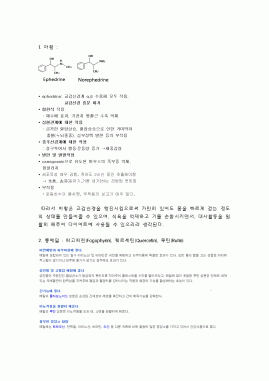 [한방약리학] 체중조절제로 사용되는 천연물의 성분 검토-1페이지