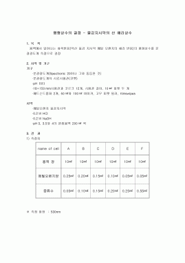 [일반물리학 실험] 평형상수의 결정 - 물감지시약의 산 해리상수-1페이지