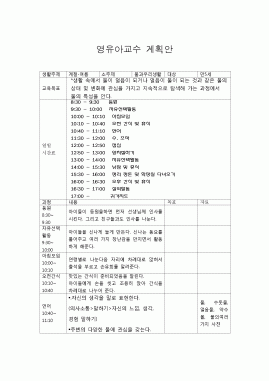 [영유아교수 계획안] 여름 - 물과 우리 생활-1페이지