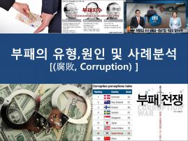 부패(腐敗/Corruption)의 유형,원인 및 사례분석 {부패의 속성과 유형 및 원인,기업범죄,경제범죄,조직범죄,재산범죄,비자금,부정부패}.pptx-1페이지