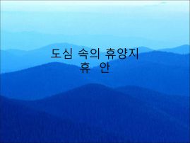 경영학과 창업론 - 도심 속의 휴양지 휴안.pptx-1페이지