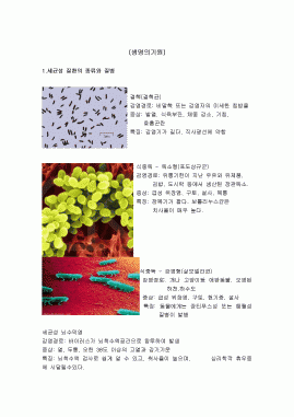 생명의 기원 - 세균성질환, 성병에 관해-1페이지