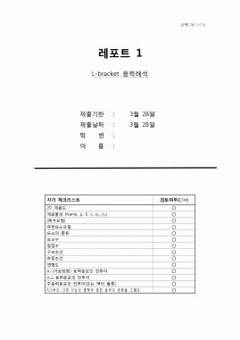 레포트report1(L-Braket)-1페이지