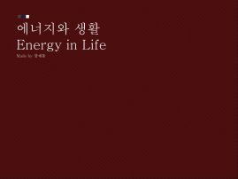 에너지와 생활 과제 정리 Energy in Life.pptx-1페이지