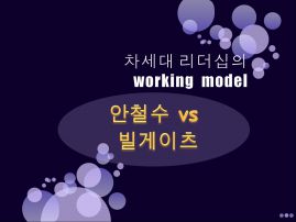 차세대 리더십의 working  model [안철수 vs 빌 게이츠 (Bill Gates)].pptx-1페이지