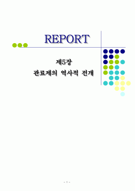 [사회과학] 제5장. 관료제의 역사적 전개-1페이지