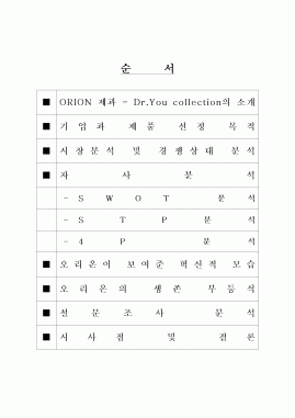 오리온제과 닥터유(DR.YOU) SWOT 분석-STP 분석-4P 마케팅 믹스 전략 분석, 닥터유(DR.YOU) 경쟁사 분석 및 마케팅 전략 분석, 오리온 그룹 기업 소개-1페이지