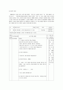 [말하기 듣기 수업지도안] (협동학습) 주제 : 말의 재미를 느끼며 말놀이를 할 수 있다 -1페이지