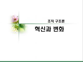 [조직 구조론] 혁신과 변화.ppt-1페이지