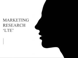 MARKETING RESEARCH‘LTE’마케팅-1페이지