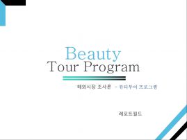 해외시장조사론 - 뷰티투어 프로그램 (Beauty Tour Program)-1페이지