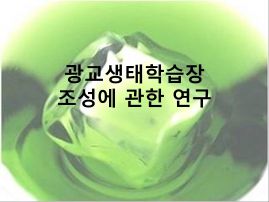 [평가 우수][정책政策 분석] 생태학습장 개녀, 생태학습장 사례, 생태학습장 조성 특징, 생태학습장 조성 방향, 생태학습장 조성 분석, 생태학습장 조성 제안-1페이지