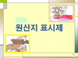 [평가 우수][원산지 표시제] 음식점飮食店 원산지 표시제 개요, 원산지 표시제 정책 분석, 원산지 표시제 내용, 원산지 표시제 문제점, 원산지 표시제 개선방안-1페이지