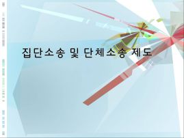 [집단 소송법의 도입과 한계] 집단소송 및 단체소송 제도의 개념, 집단소송 및 단체소송의 개요, 미국의 집단소송법,소송법, 한국의 단체소송법 비교 분석, 선진국의 집단소송 사례, 한국의 집단 소송 사례 비교-1페이지