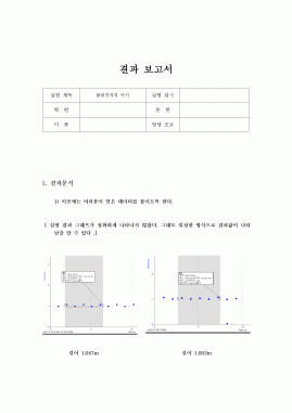 물리진자의 주기 실험결과 보고서-1페이지