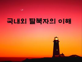 국내외 탈북자의 이해.ppt-1페이지