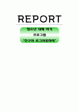 청소년 대체 여가 프로그램 친구야 로그아웃하자”[강남종합사회복지관 기관 소개]-1페이지