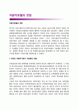 자원資源카르텔의 전망-1페이지