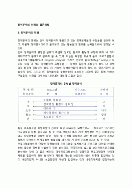 정책분석(policy analysis)의 범위와 접근방법 및 특징(특성)-1페이지