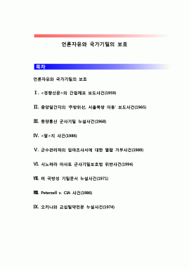 언론자유(言論自由)와 국가기밀(國家機密)의 보호-1페이지