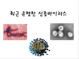 최근 유행한 신종바이러스 (메르스,사스,조류인플루엔자,인플루엔자,SFTS,에볼라,ebola,살인진드기)관련-1페이지