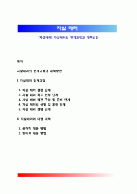 [자살테러suicidal terrorism] 자살테러의 전개과정과 대책방안-1페이지