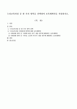 누리교육과정 중 한 가지 영역을 선택하여 보육계획안을 작성하시오. [누리교육과정] 소주제 : 우리나라를 빛낸 사람들-1페이지