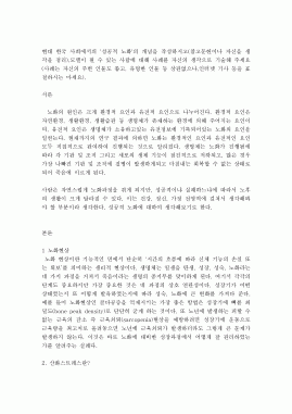 현대 한국 사회에서의 ‘성공적 노화’의 개념을 작성하시고(참고문헌이나 자신을 생각을 정리),모델이 될 수 있는 사람에 대해 사례를 자신의 생각으로 기술해 주세요-1페이지