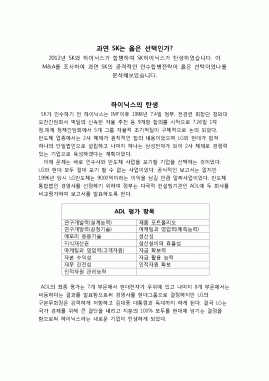 [SK하이닉스 인수합병] SK와 하이닉스(Hynix)의 M&A, 과연 SK는 올바른 의사결정을 한것인가?-1페이지