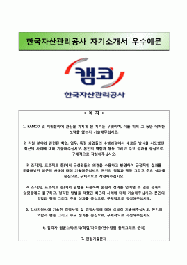 [한국자산관리공사 KAMCO 자기소개서] 한국자산관리공사 고졸인턴(6급) 자소서 +면접족보 [한국자산관리공사합격자소서▪한국자산관리공사(금융일반)자기소개서▪한국자산관리공사면접질문▪캠코]-1페이지