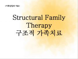 [발표자료][가족상담과 치료] 구조적 가족치료 (Structural Family Therapy), 미누친(Minuchin).pptx-1페이지