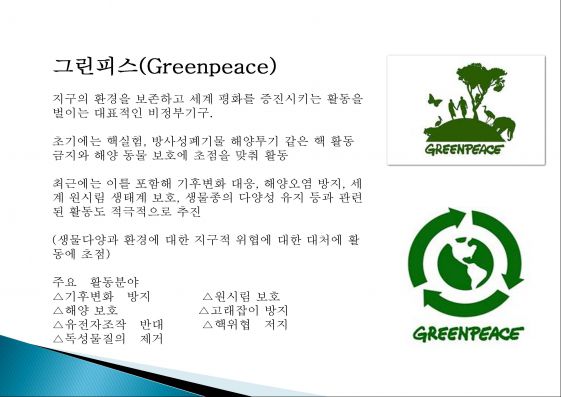 보호 단체 환경 북한, 해외기구와