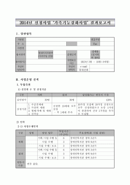 가족기능강화 프로그램 결과보고서 <사회복지 공동모금회 실제 선정 자료>-1페이지