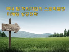 국내 및 해외기업의 스토리텔링(Storytelling) 마케팅 성공전략.ppt
-1페이지