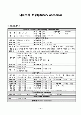 뇌하수체 선종 케이스(SAH)-1페이지