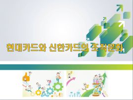 현대카드와 신한카드의 조직문화-1페이지