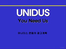 유니더스 콘돔의 광고계획-1페이지