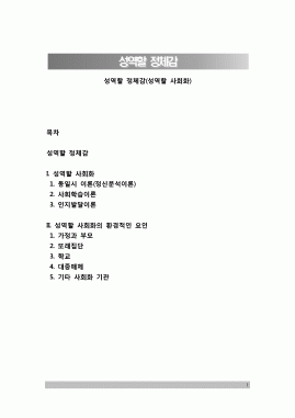 성역할 정체감(성역할 사회화)-1페이지