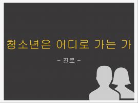 청소년들의 고민과 사회문제(입시제도, 직업, 청소년진로, 아르바이트) PPT, 파워포인트-1페이지