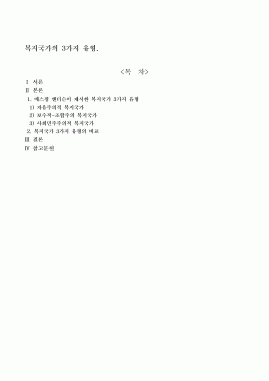 복지국가의 3가지 유형.-1페이지