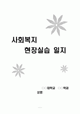 사회복지현장실습양식총괄(2015사회복지현장실습양식, 사회복지현장실습양식, 사회복지현장실습서식, 사회복지현장실습일지양식)-1페이지