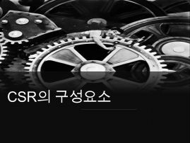 csr의 구성요소 기업의사회적책임-1페이지