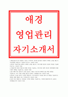 애경 자기소개서)애경산업 자소서(애경그룹자기소개서,애경자소서) 애경산업자소서 지원하는이유는 무엇, 애경 산업에 입사하기 위하여 어떠한 노력을했는지,애경산업자소서 및 합격자소서 :애경산업자기소개서-1페이지